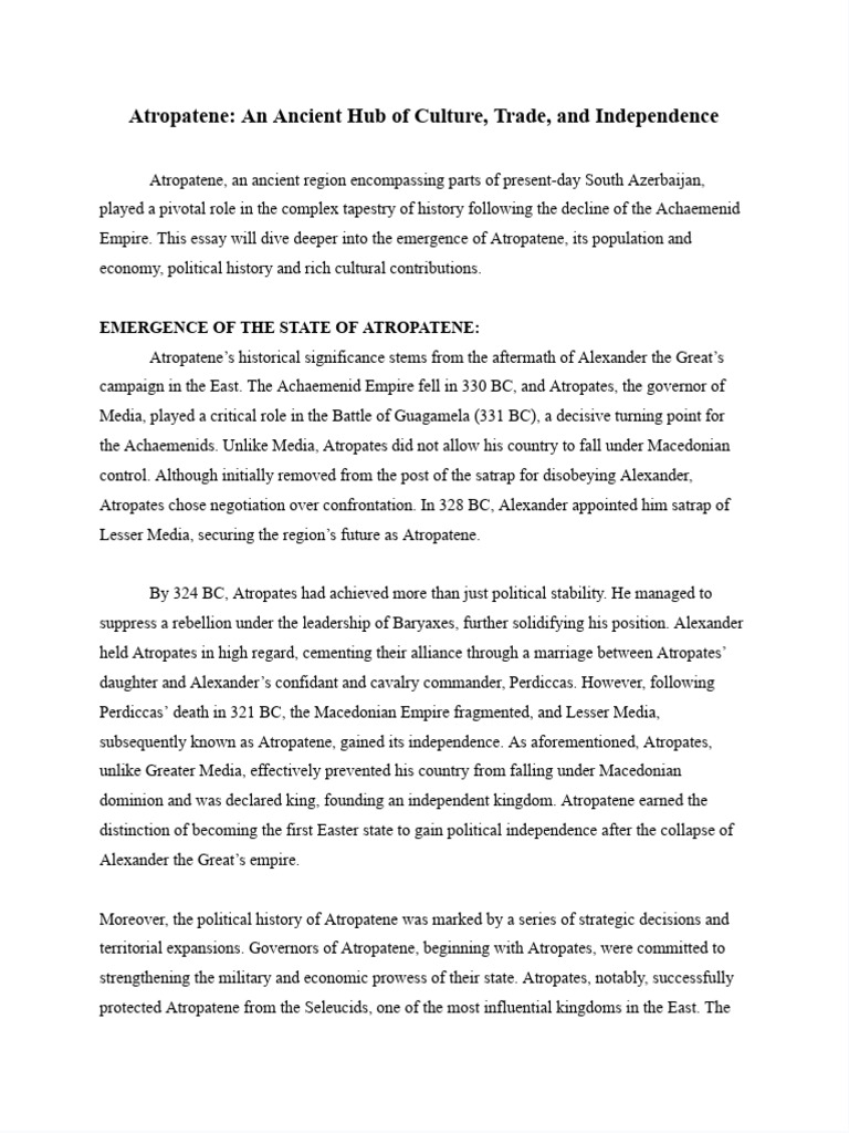 History of AZN (The Kingdom of Atropatene) - Abdullah A - Google Drive ...