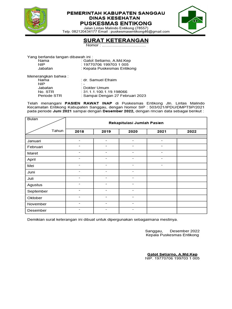 Formulir Rawat Inap | PDF