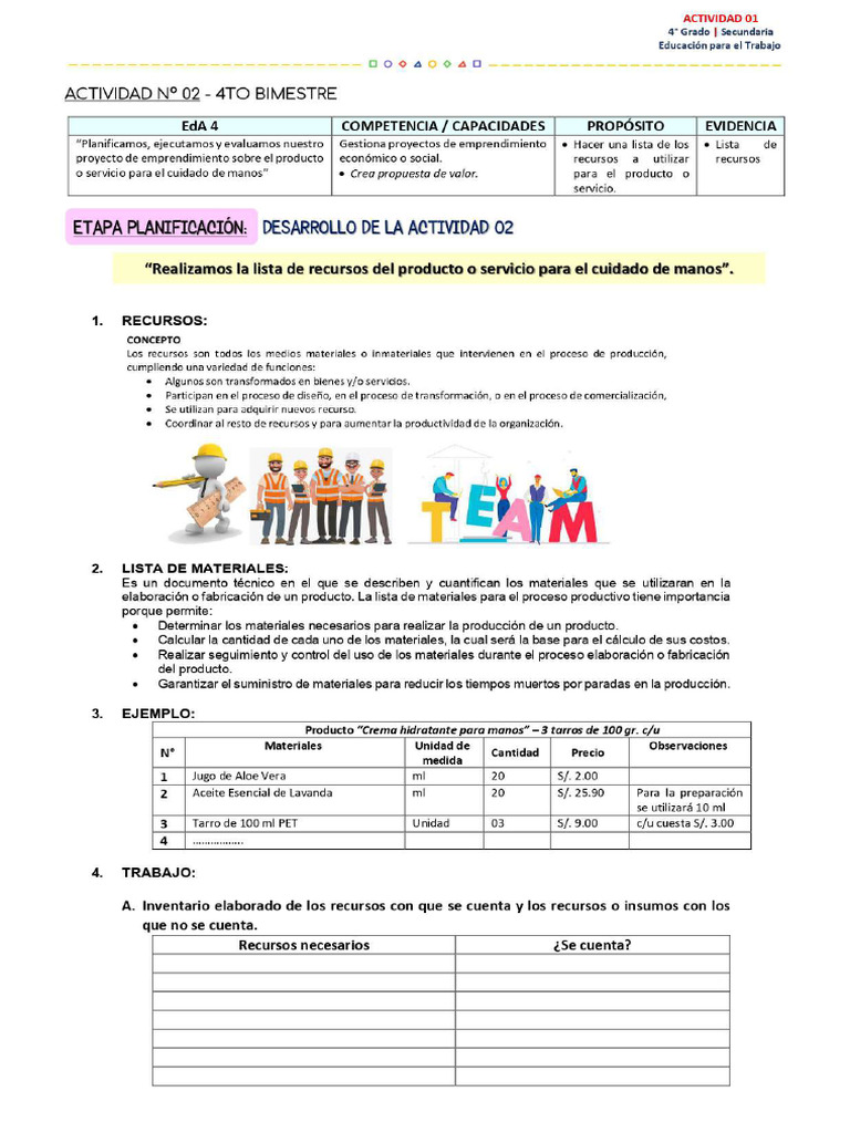 Activ. 2 - 4to | PDF