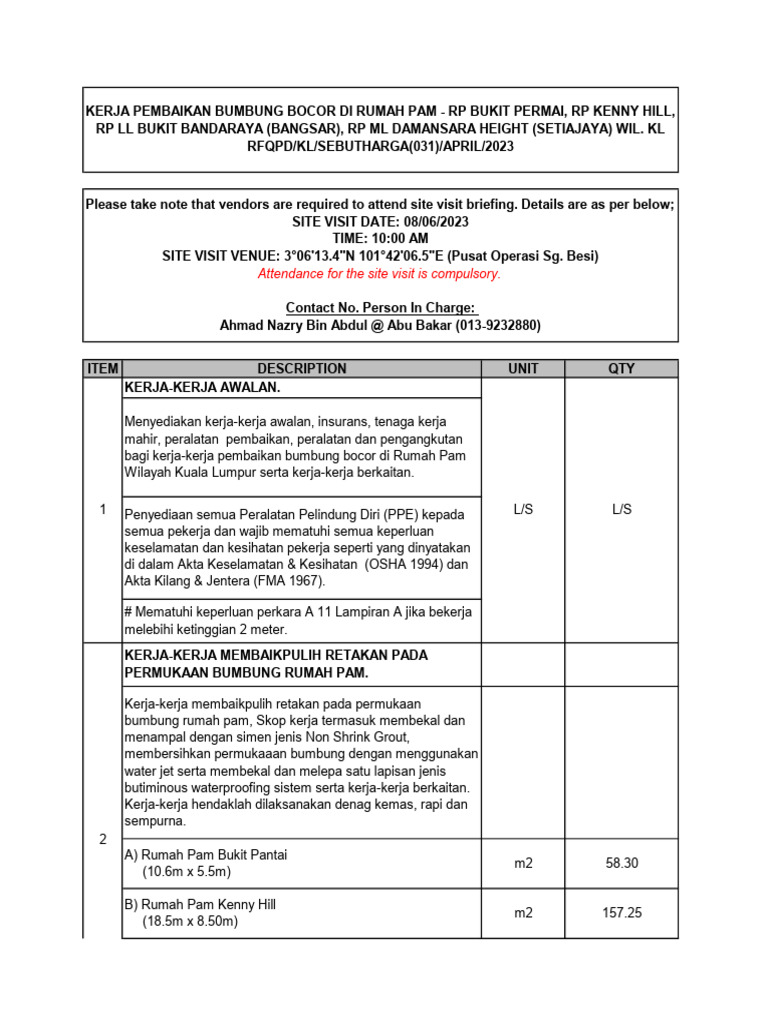BQ Ais Kl-Baiki Bumbung | PDF