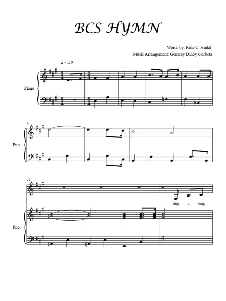 BCS Hymn | PDF