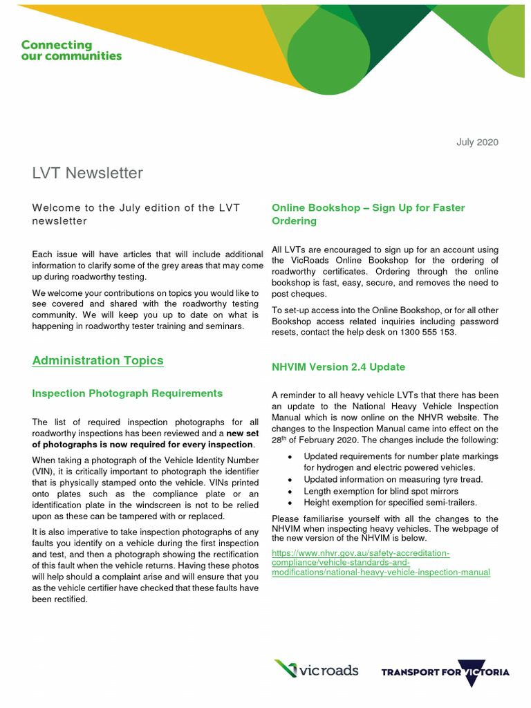 LVT Newsletter July 2020 | PDF