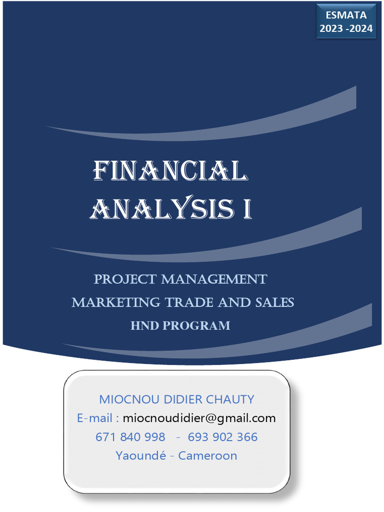 Prm2-Mts2-Friday-Financial Analysis I | PDF