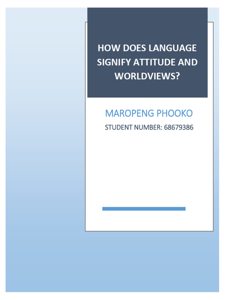 Maropeng AFL Assingment2 | PDF | English Language | Communication
