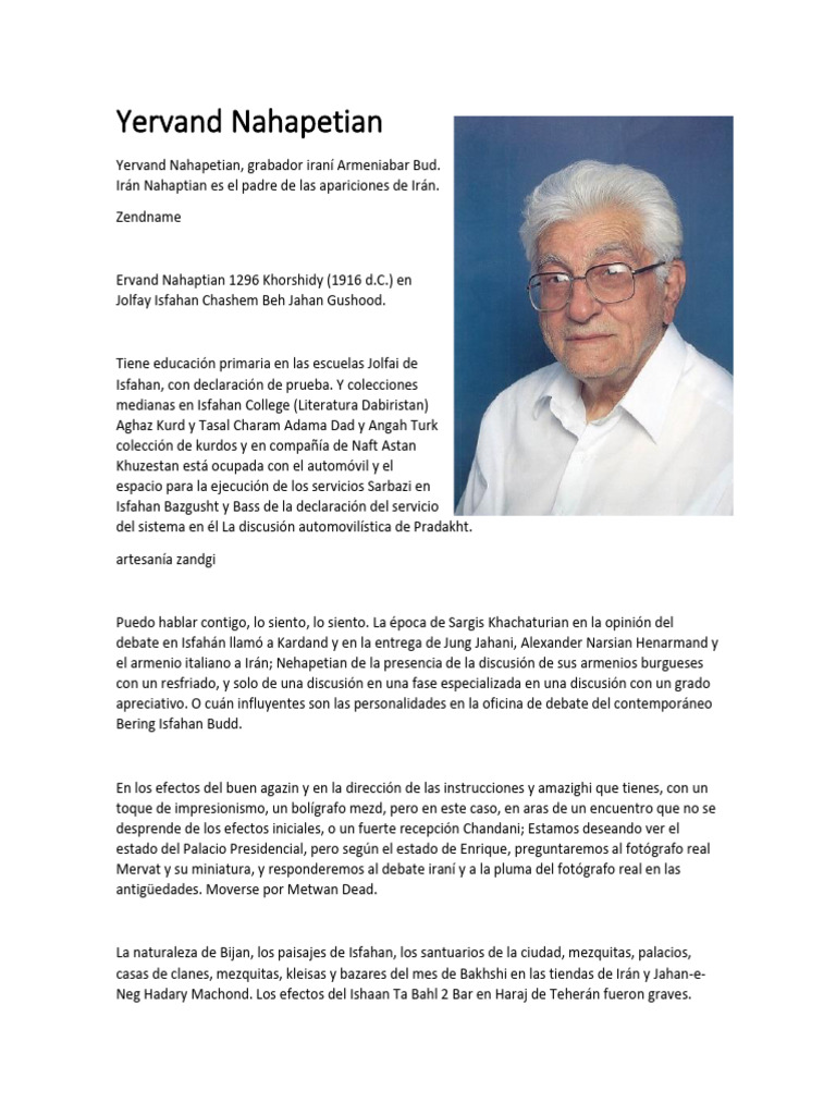 Yervand Napatian | PDF
