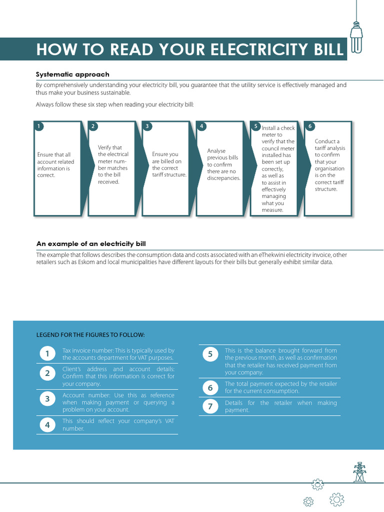 How To Read Your Electricity Bill Printable A4 Pages 1 | PDF | Nature ...