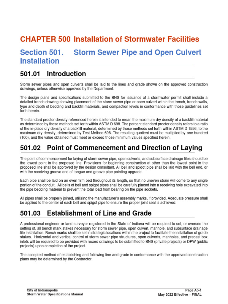 SW Manual Chapter 100-700 - Combined - Final - 2022may - Chapter 500 ...