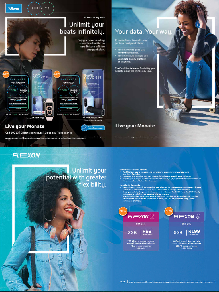 Telkom Catalogue June July 2022 | PDF | Roaming | Consumer Electronics Telkom Catalogue June July 2022 | PDF | Roaming | Consumer Electronics