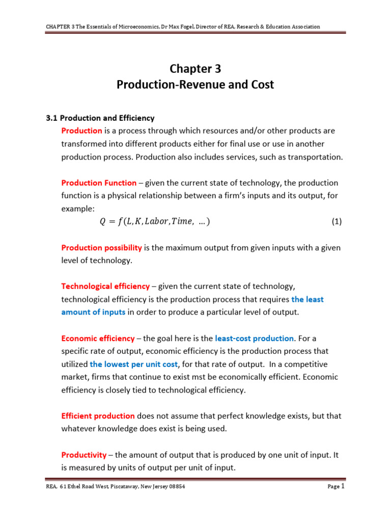 CHAPTER 3 The Essentials of Microeconomics | PDF
