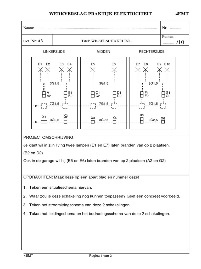 A3. Wisselschakeling Schakelaar | PDF