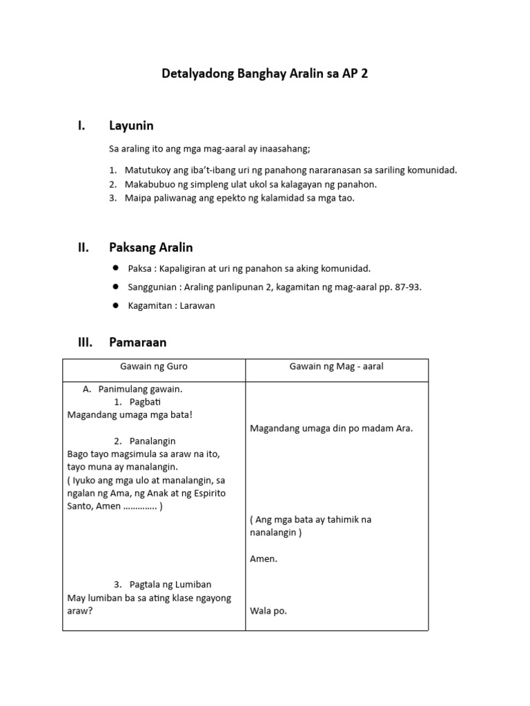 Detailed Lesson Plan in Ap 2 | PDF