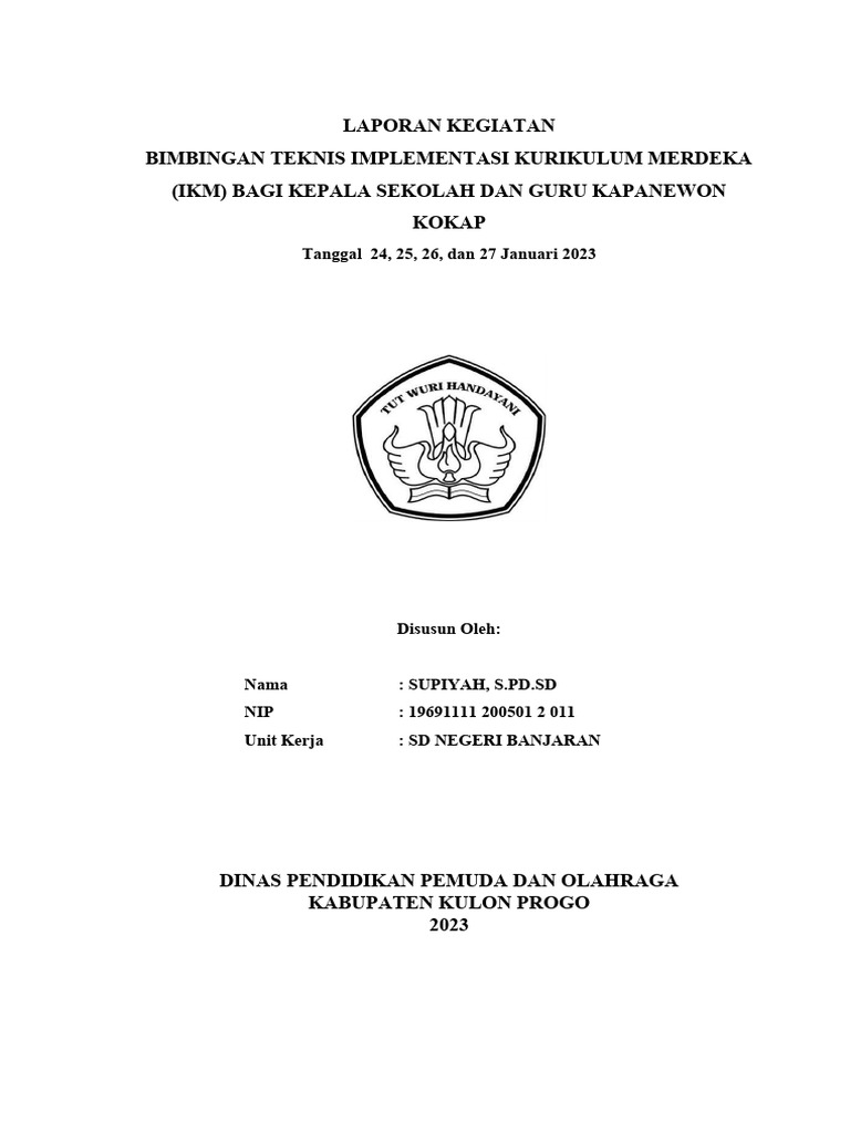 Laporan Bimtek IKM | PDF Laporan Bimtek IKM | PDF