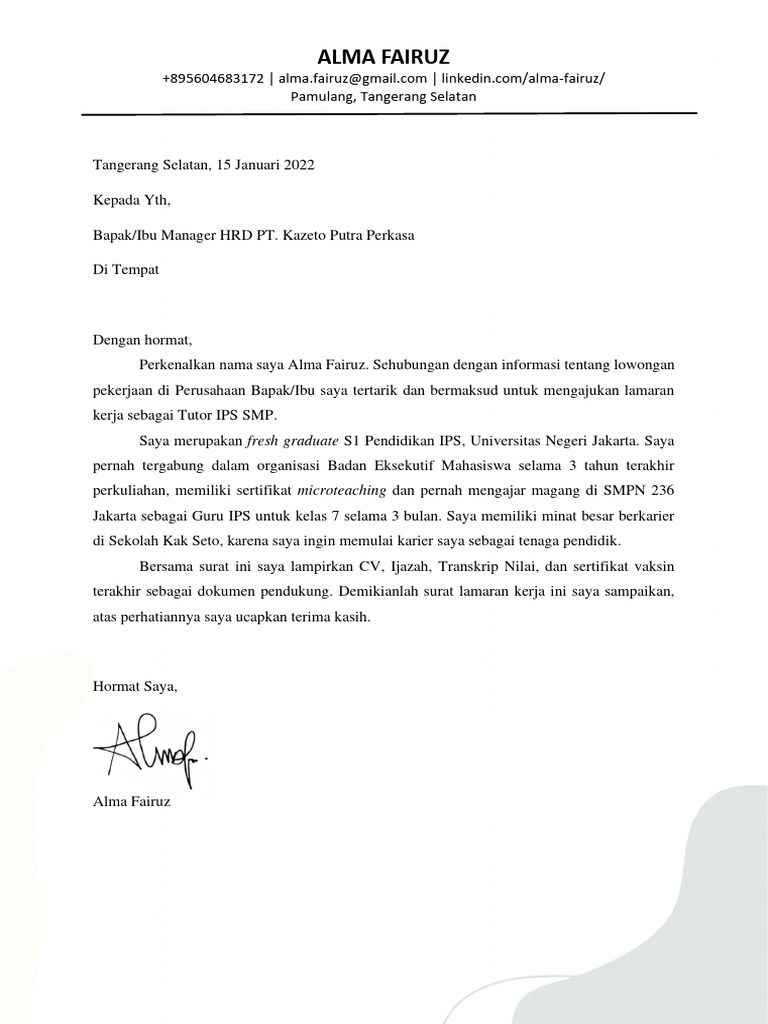 Cover Letter Guru | PDF