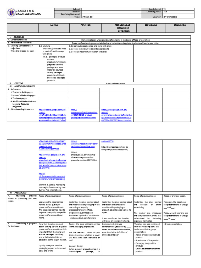 Tle DLL-7 | PDF