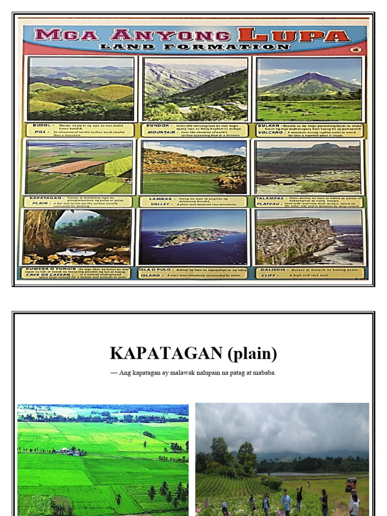 Mga Anyong Lupa | PDF