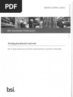 BS en 12390-1 - 2021 | PDF | Engineering Tolerance | Concrete