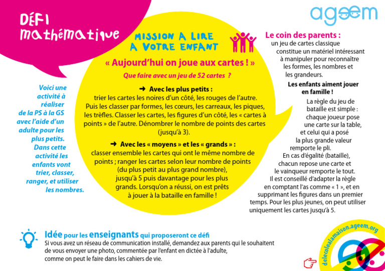 Activité de tri et de classement avec des cartes | PDF