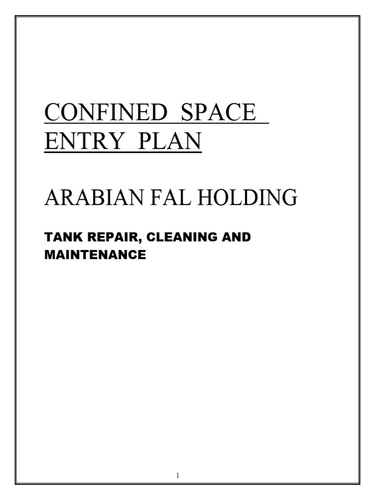 Confined Space Entry | PDF