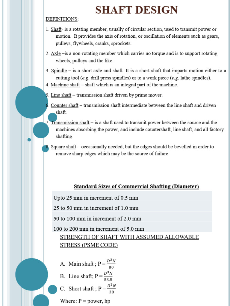 4-Shaft Design | PDF