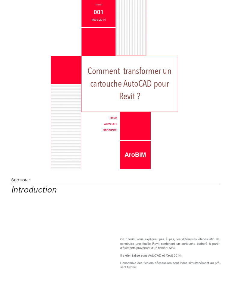 Cartouche Autocad Sur Revit | PDF
