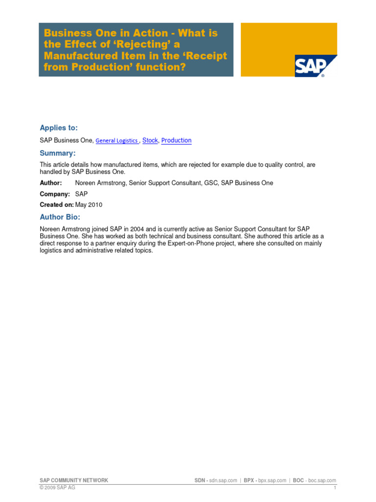Reject Quantities in Receipt From Production | PDF | Computing | Software