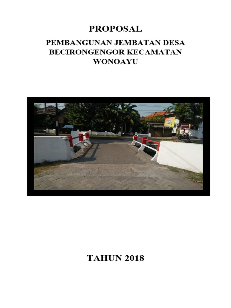 Proposal Pembangunan Jembatan Desa | PDF
