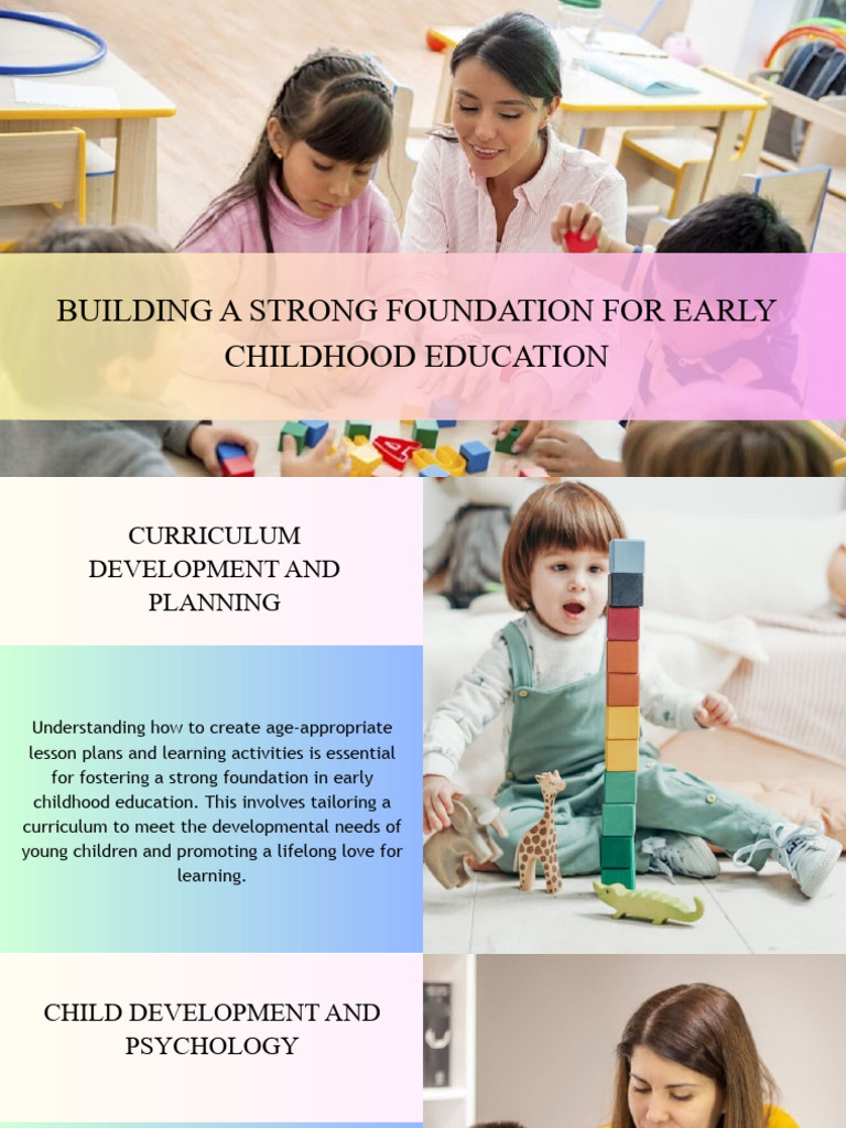 Early Childhood Education Foundations | PDF