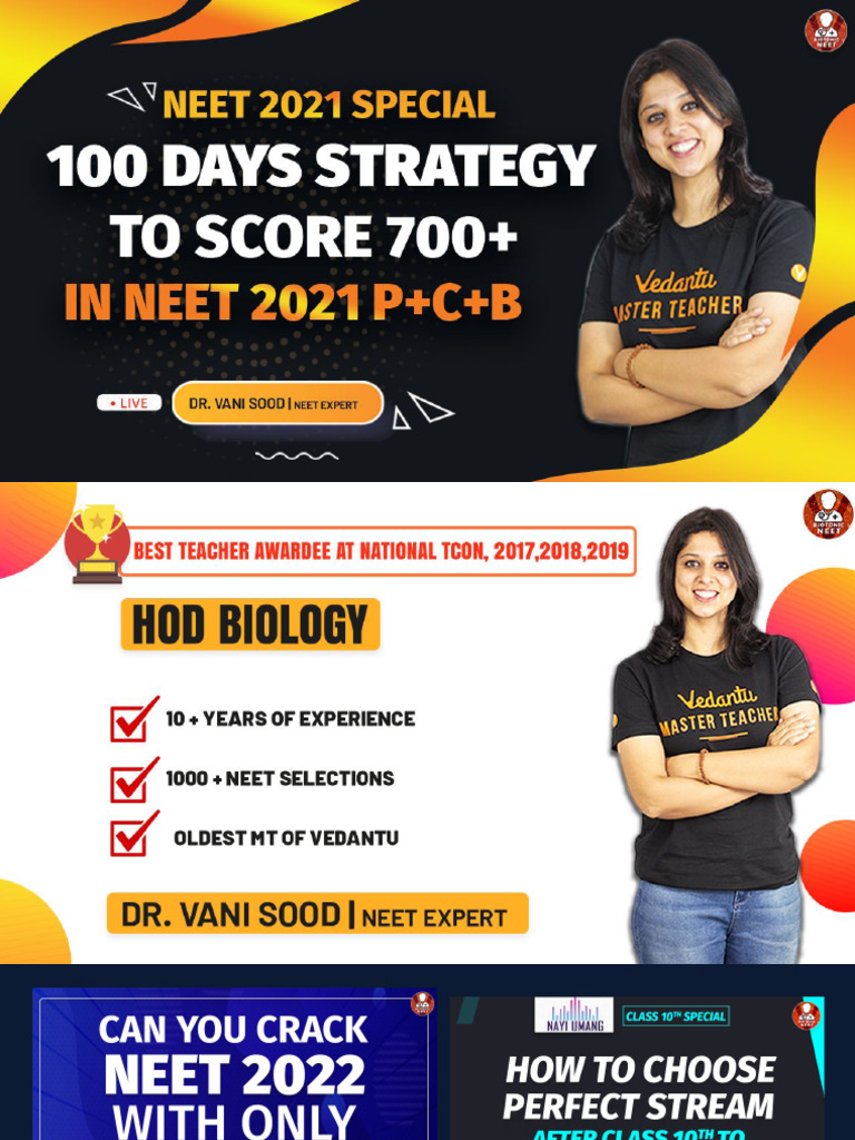 100 Days Strategy To Score 700 in NEET 2021 P C B | PDF