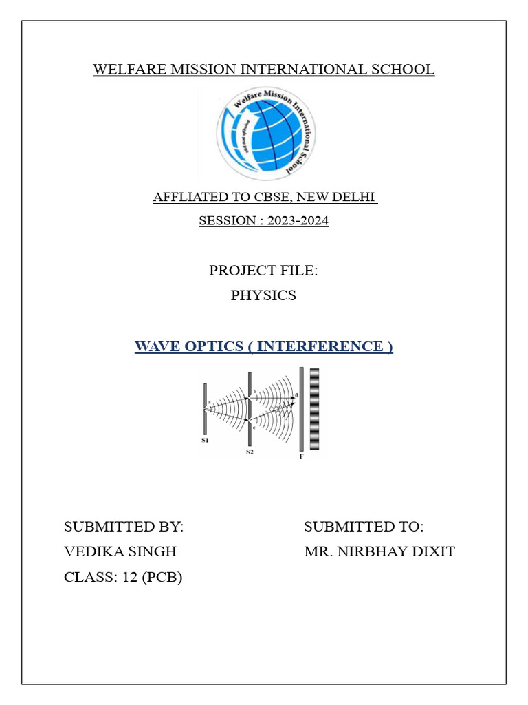 Project File Physics | PDF | Waves | Electrodynamics