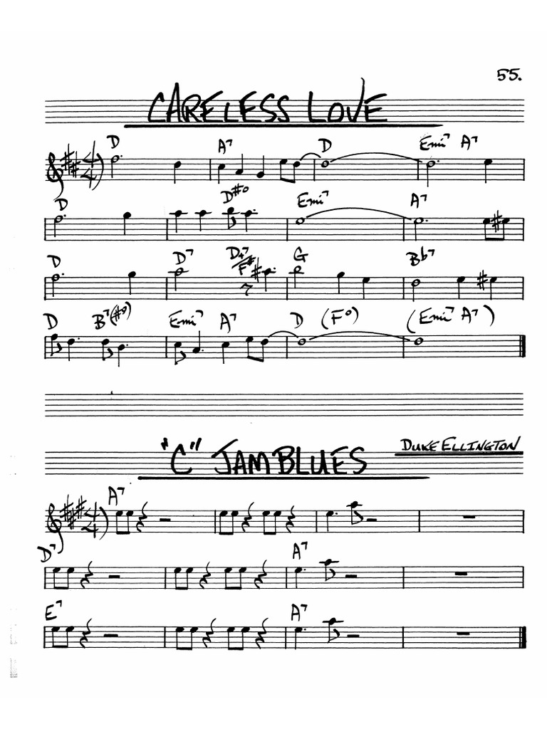 08 Careless Love - Eb | PDF