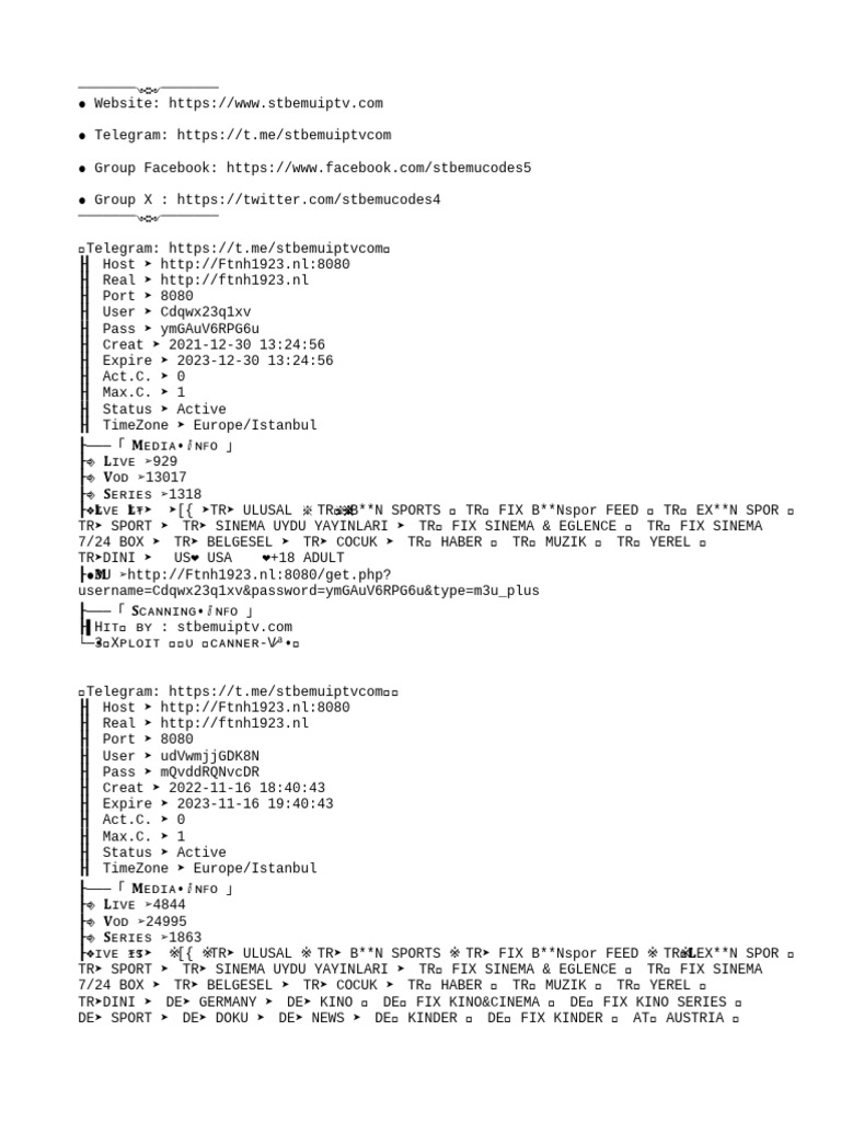 x18 Xtream M3u Playl | PDF