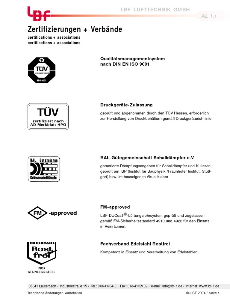 LBF - Schwingung - Katalog - 1205 DE | PDF