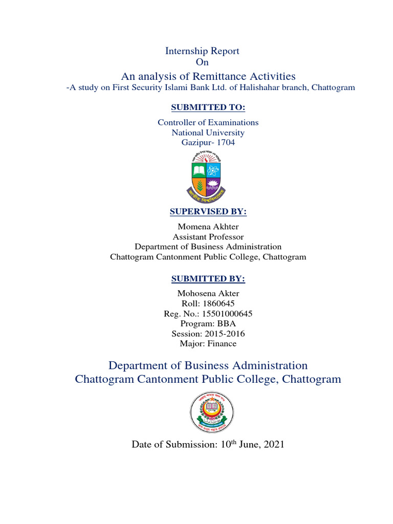 Internship Report-Merged | PDF