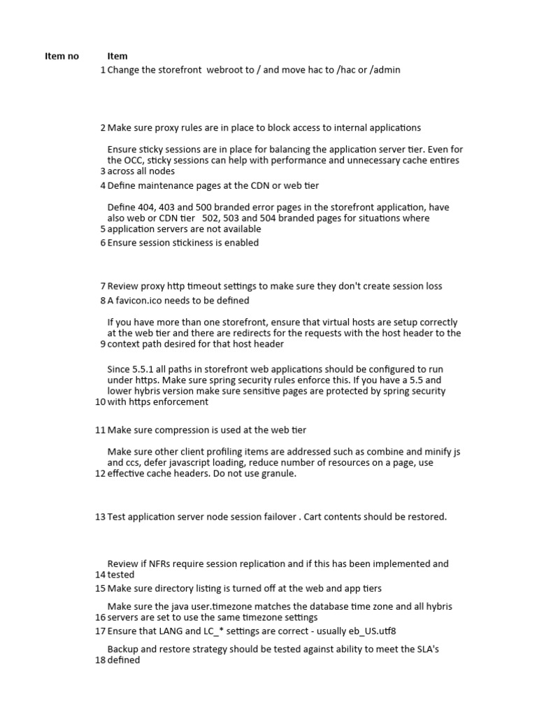 Go Live Checklist | PDF