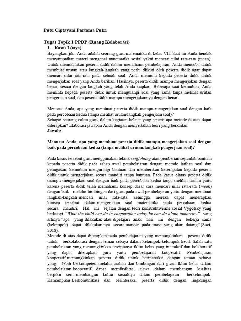 Tugas Matkul PPG | PDF