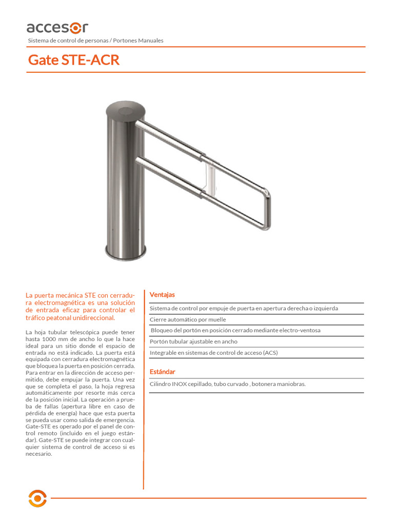 Gate STE-ACR | PDF