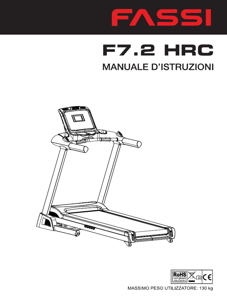 (Italiano) Manuale Tapis Roulant Fassi F 7.2 HRC | PDF