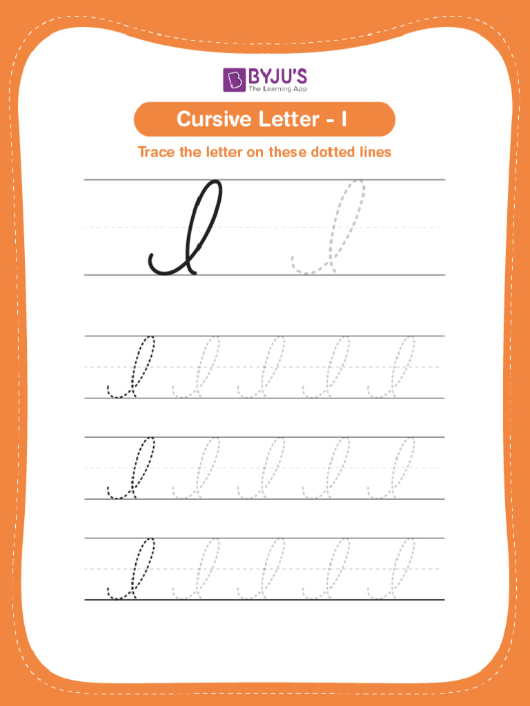 Cursive Letter I 03 | PDF
