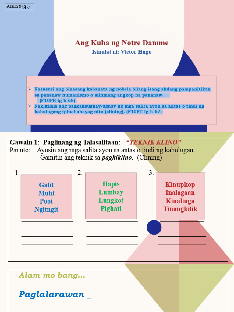 Fil.10 q1 Aralin 6 2023 24 | PDF
