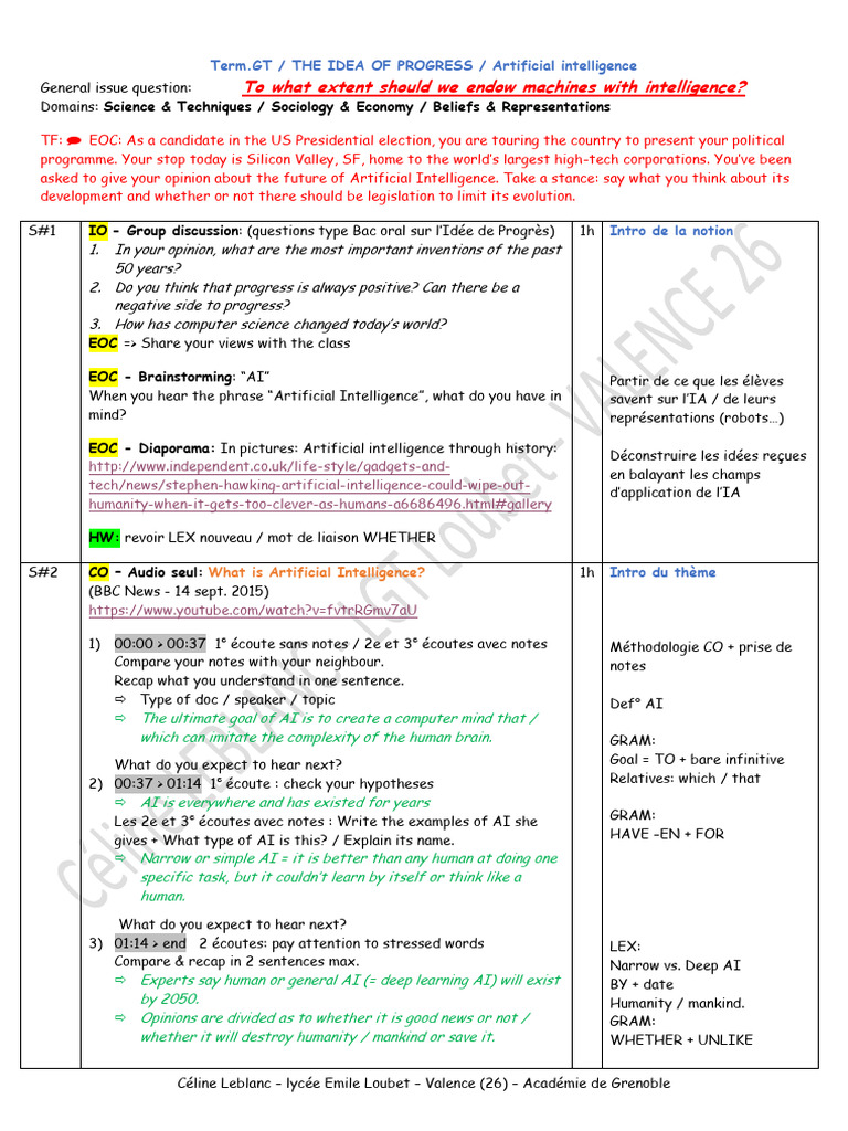 Artificial-Intelligence Celine Leblanc | PDF