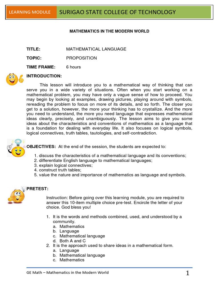 GE Math Learning Module 6 | PDF