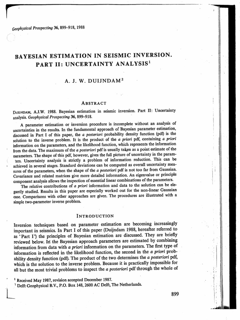 Bayesian Inversion Paper 2 | PDF
