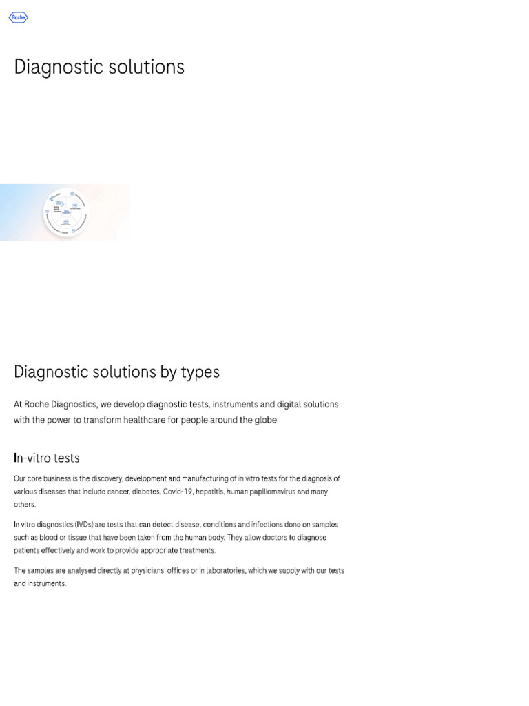 Roche Diagnostics 2023 | PDF