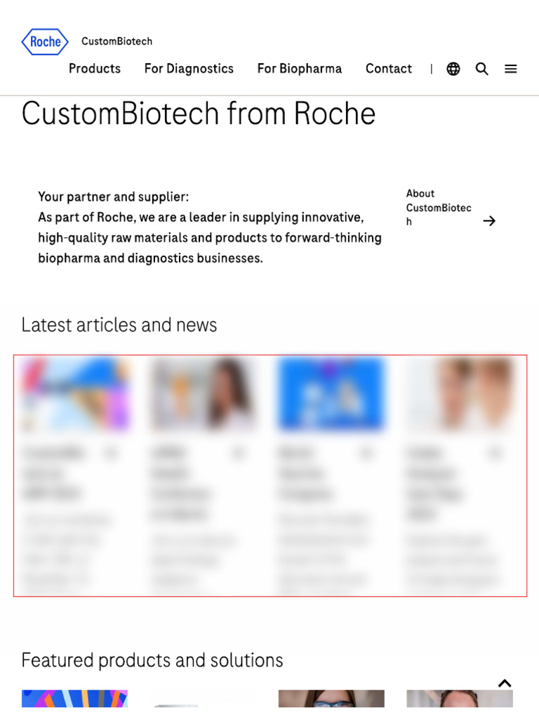Roche CustomBiotech | PDF