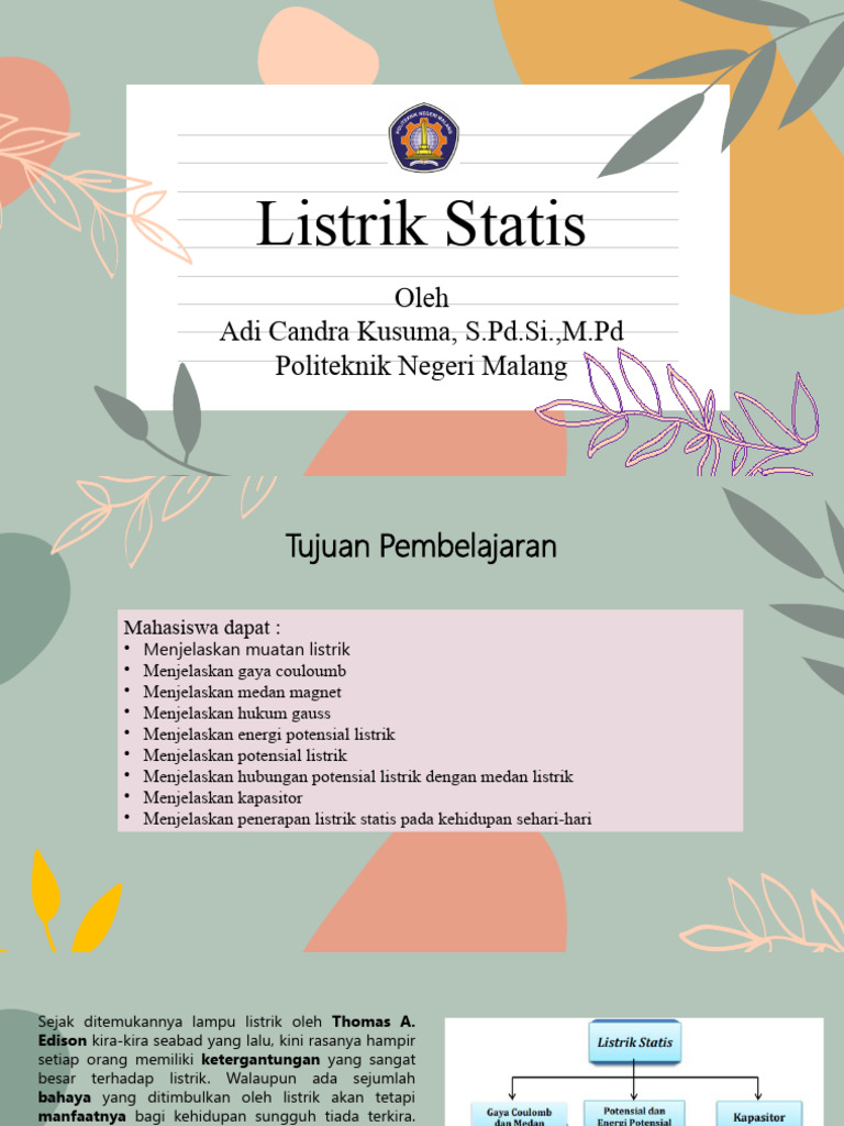 Listrik Statis | PDF