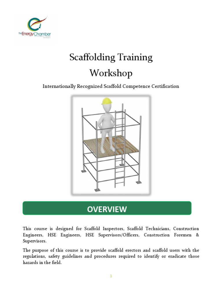 Scaffold Safety & Certification Workshop | PDF