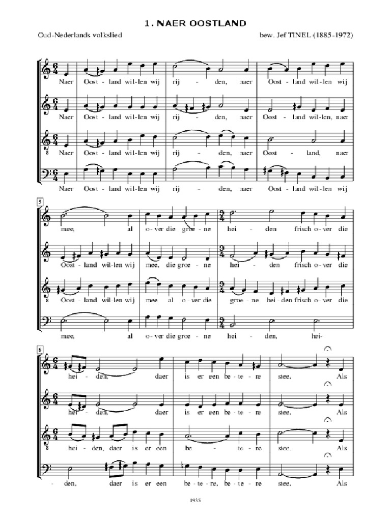Gevaert - Verzameling Oude Vlaamse Liederen-Satb | PDF