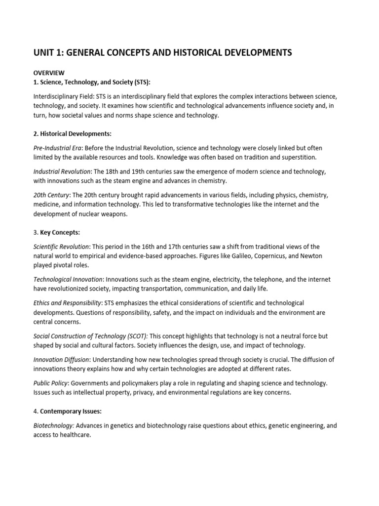General Concepts and Historical Developments | PDF