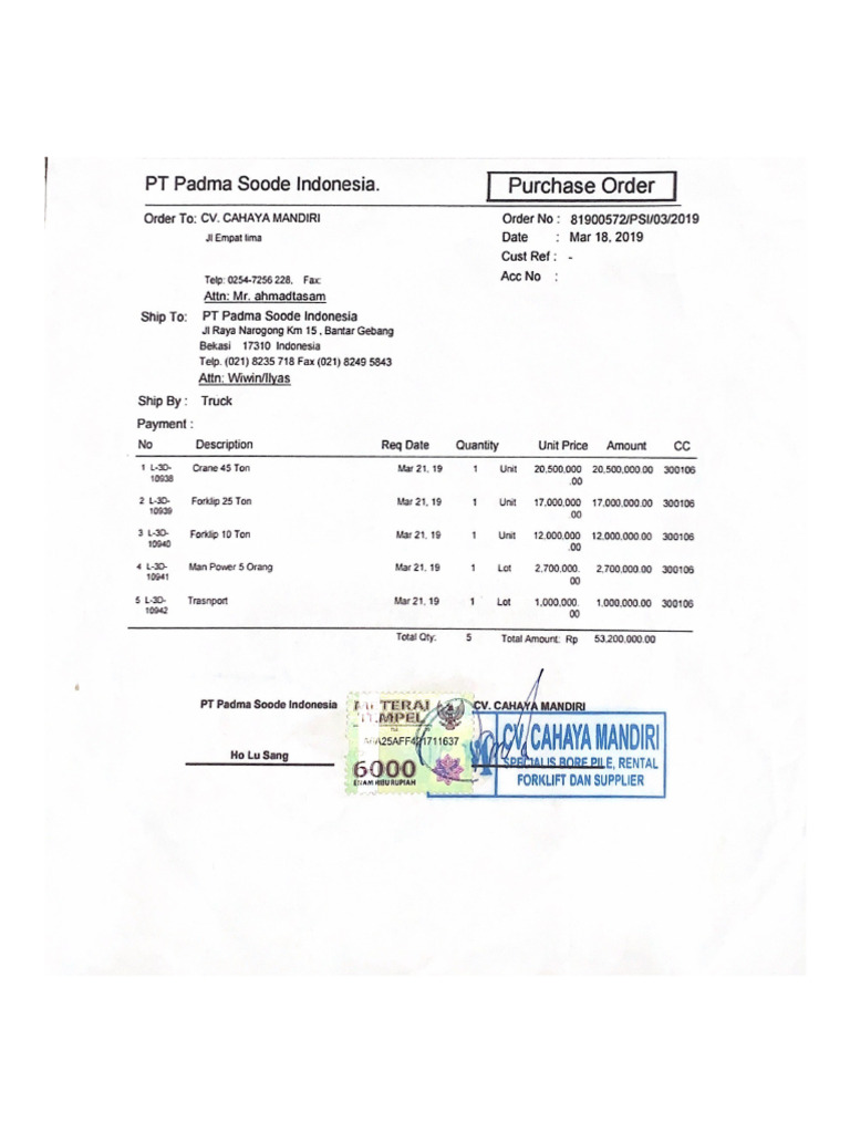 PT Padma Soode Indonesia. | PDF