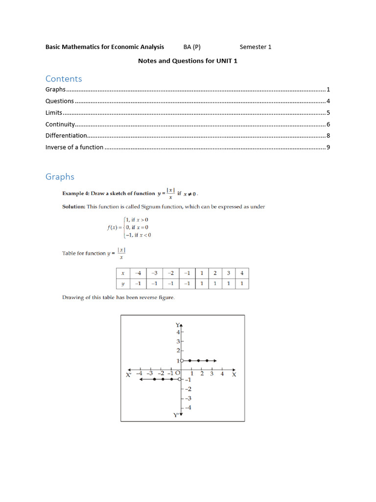 Notes and Questions | PDF